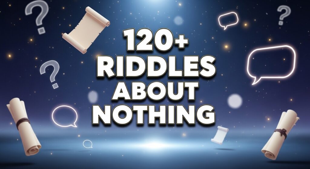 120+ Riddles About Nothing That Trick Your Mind - Riddles Mania